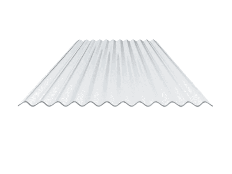 Corrugated polycarbonate clear roof panel